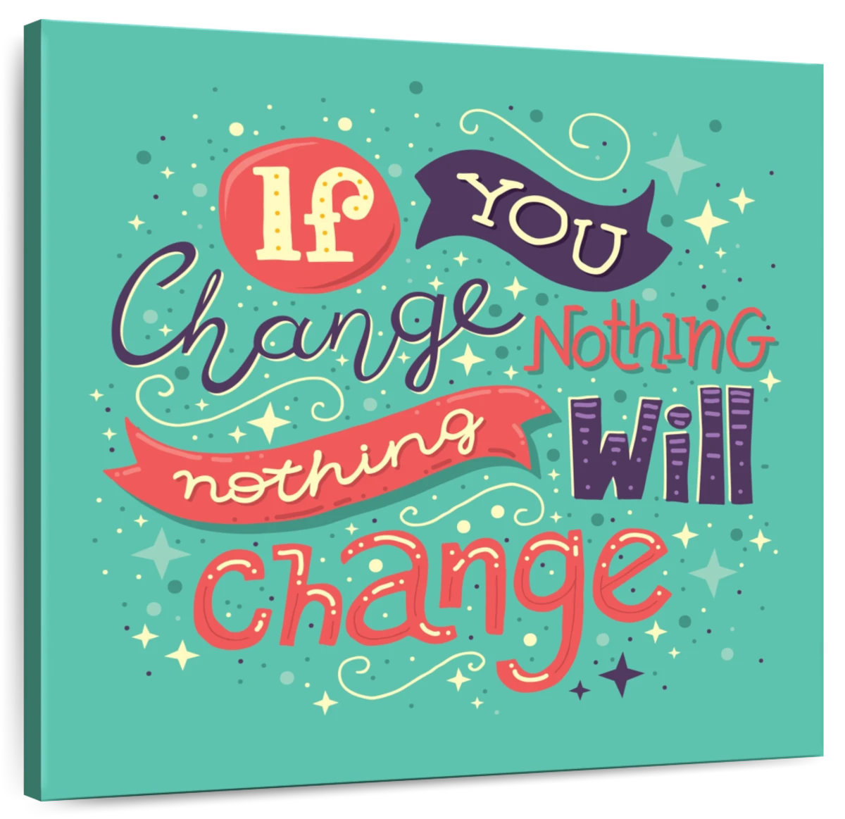 Ebern Designs Tergel If You Change Nothing Quote | Wayfair