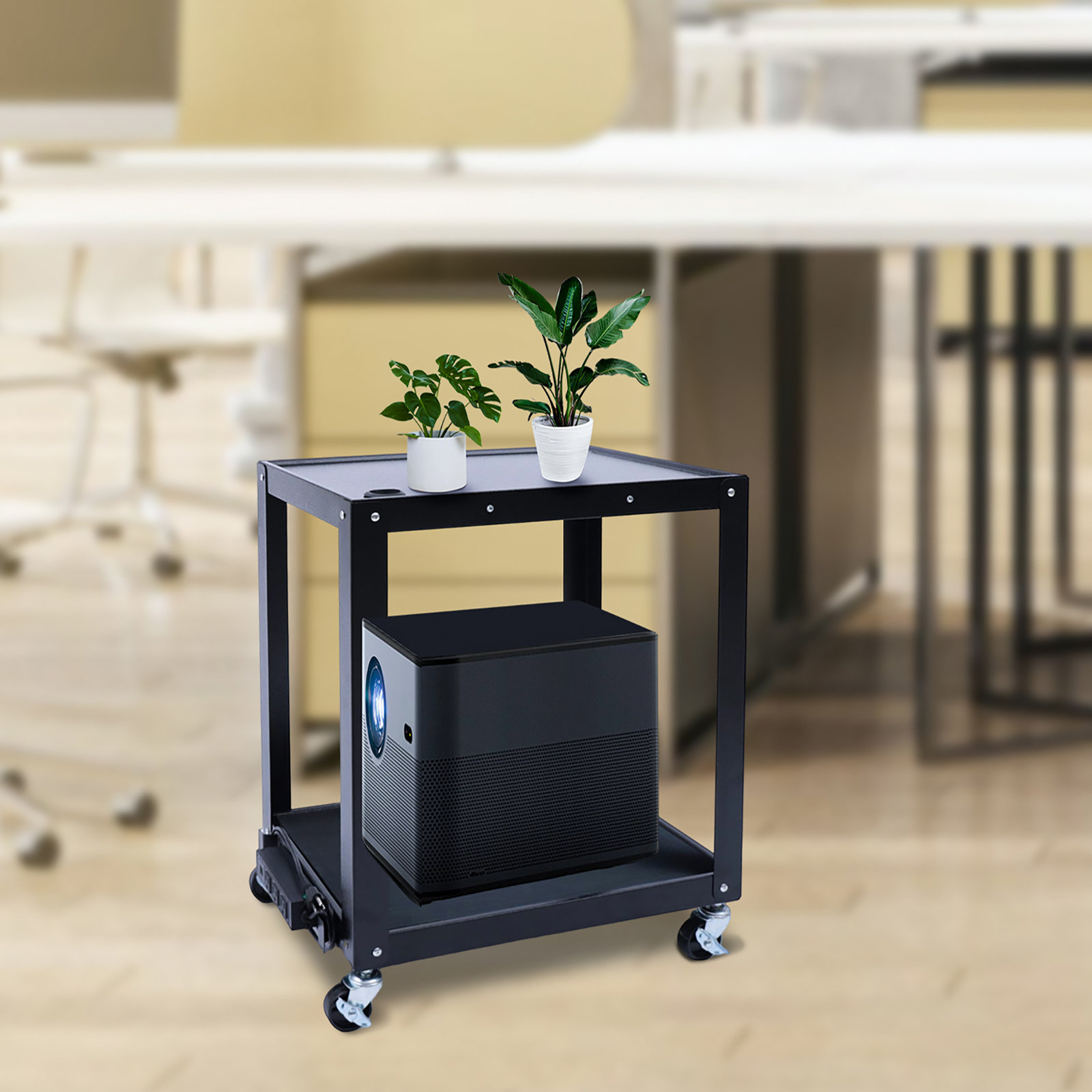JOYDING Media Cart Duty AV Cart Fit for Offices and Schools with ...