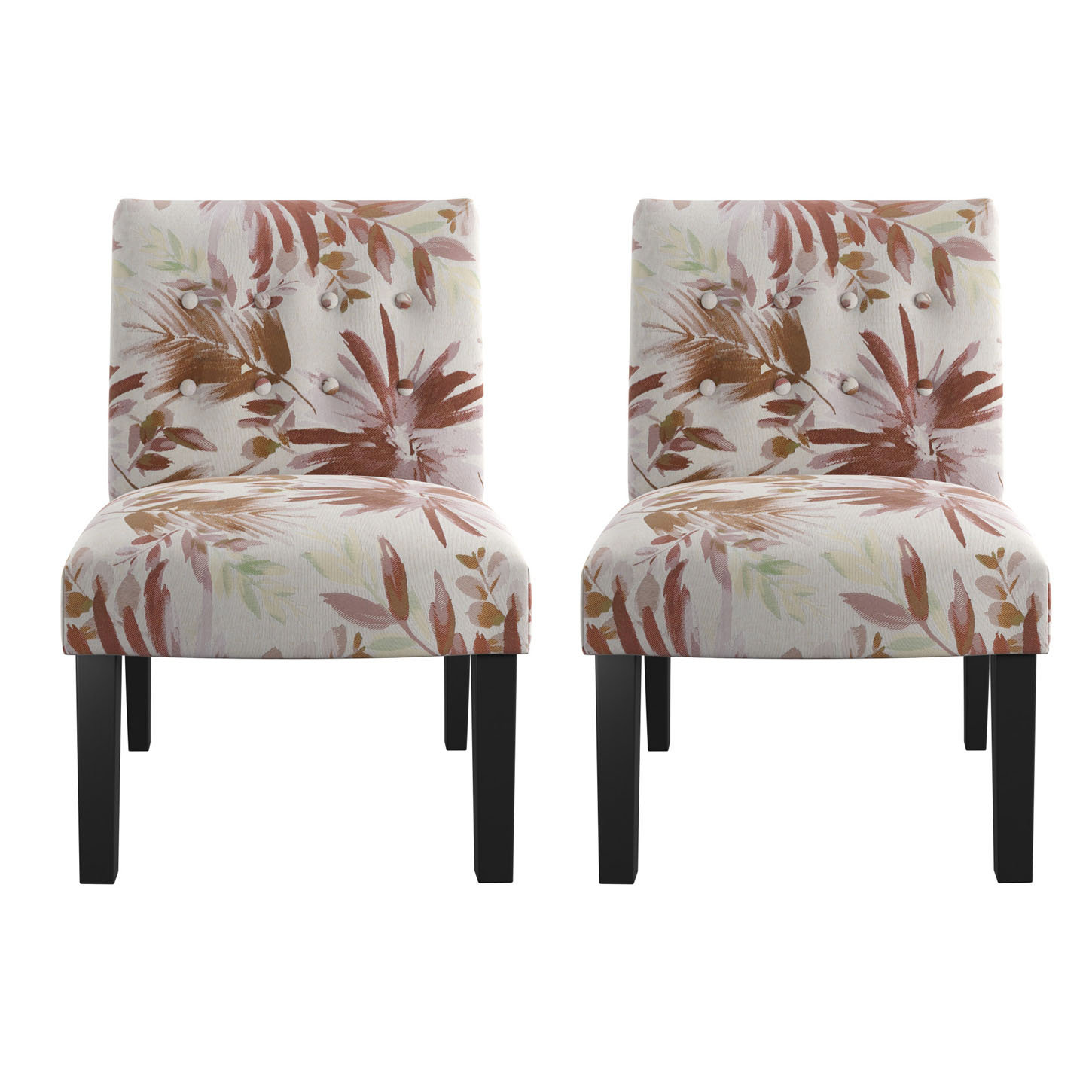 Winston Porter Comfortable Chair, Accent Chair, Armless Comfy Chair ...