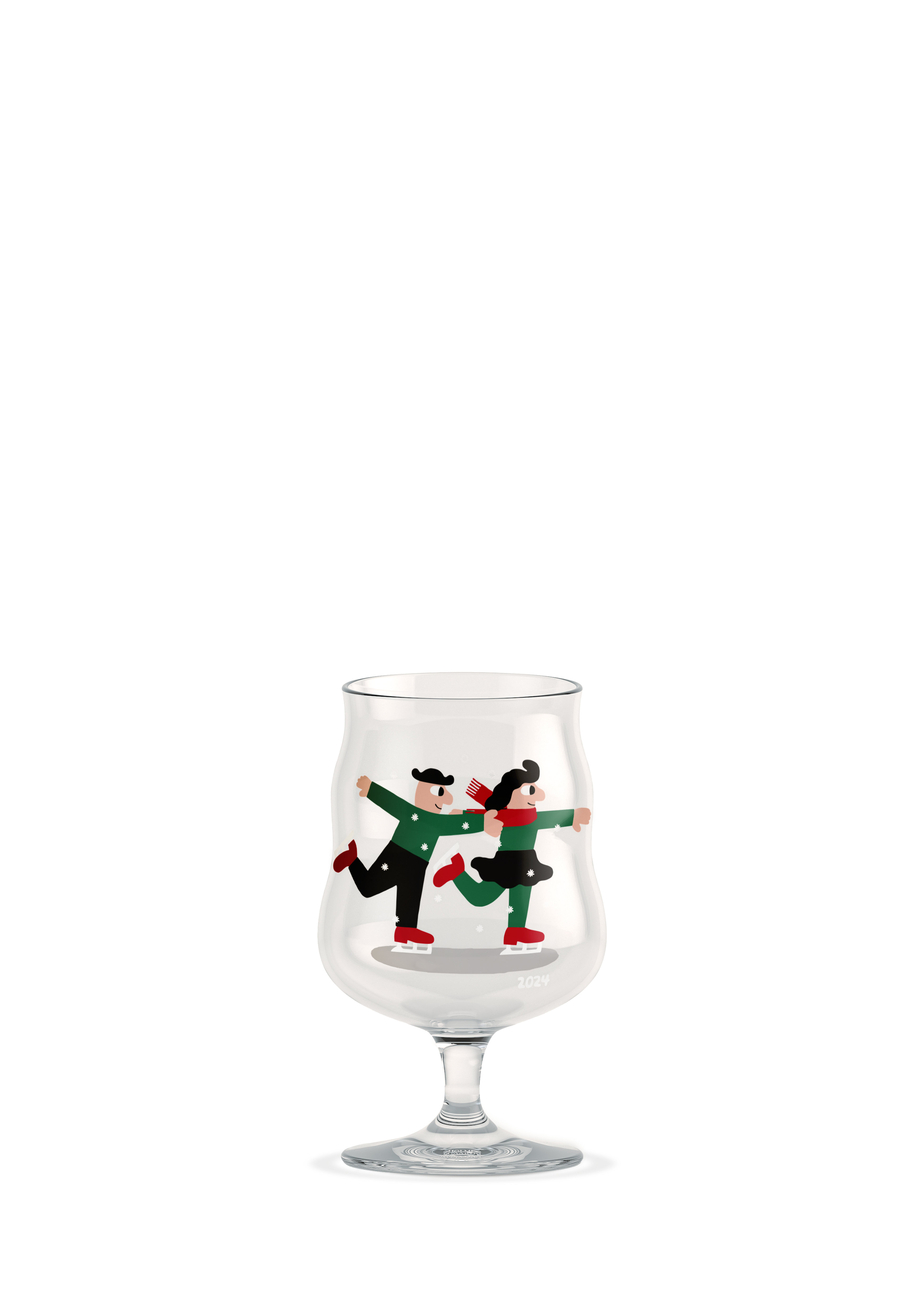 Holmegaard Mikkeller Universal Beer Glass Christmas 2024 13.5 Oz Clear ...