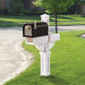 Step2 MailMaster Hudson White Post Mounted Mailbox with Planter ...