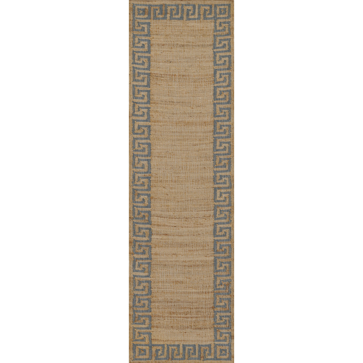 Erin Gates by Momeni Orchard Greek Key Jute and Wool Hand Woven Blue ...