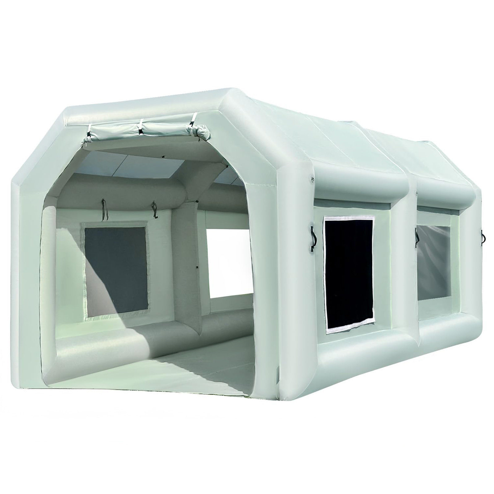 OZIS 20 × 10 × 8.5 ft Inflatable Paint Booth Tent with Blower and Air ...