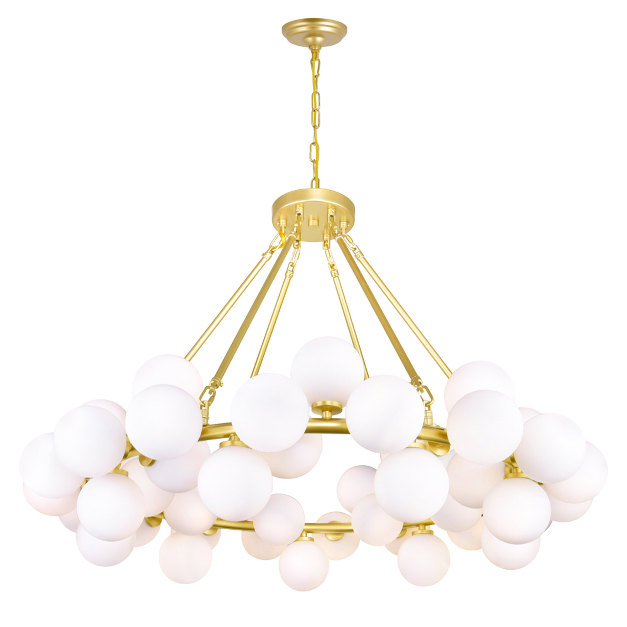 Mercer41 39" Chandelier for Living Room, Dining Room – 45-Light ...