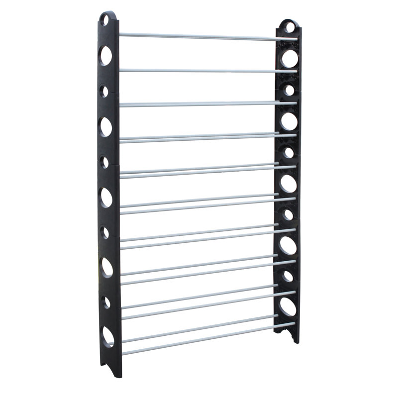 Rebrilliant Metal 50 Pair Shoe Rack | Wayfair