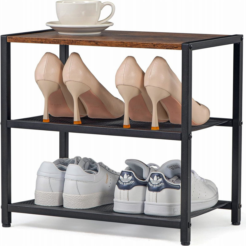 17 Stories Small Shoe Rack For Entryway | Wayfair