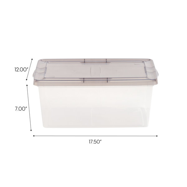 Wayfair Basics® Didmarton Snap Top Plastic Storage Box & Reviews | Wayfair