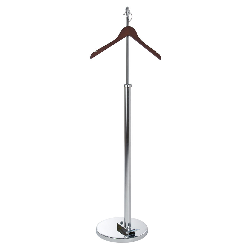 Rebrilliant Moshe 12" W Moshe Chrome Bagging Jack on Round Base | Wayfair