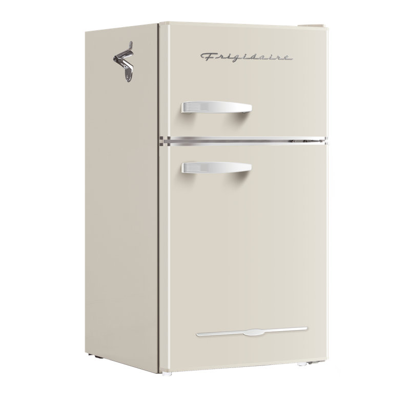 FRIGIDAIRE Retro 2-Door Compact Fridge Freezer Combo, 3.1 Cu. Ft ...