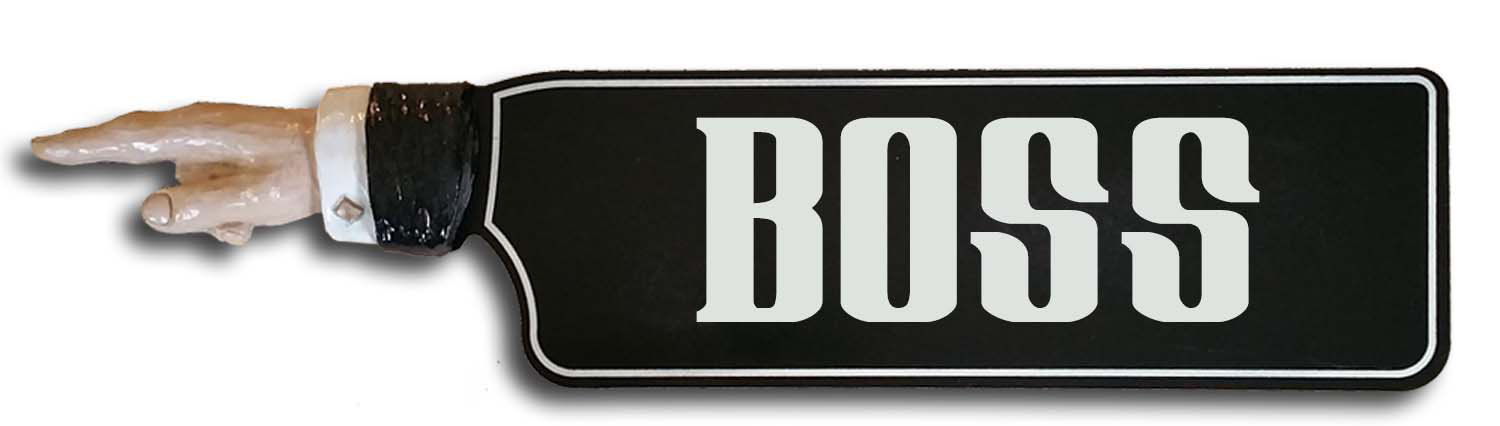 ThousandOaksBarrelCo. Boss Pointer Sign Left | Wayfair