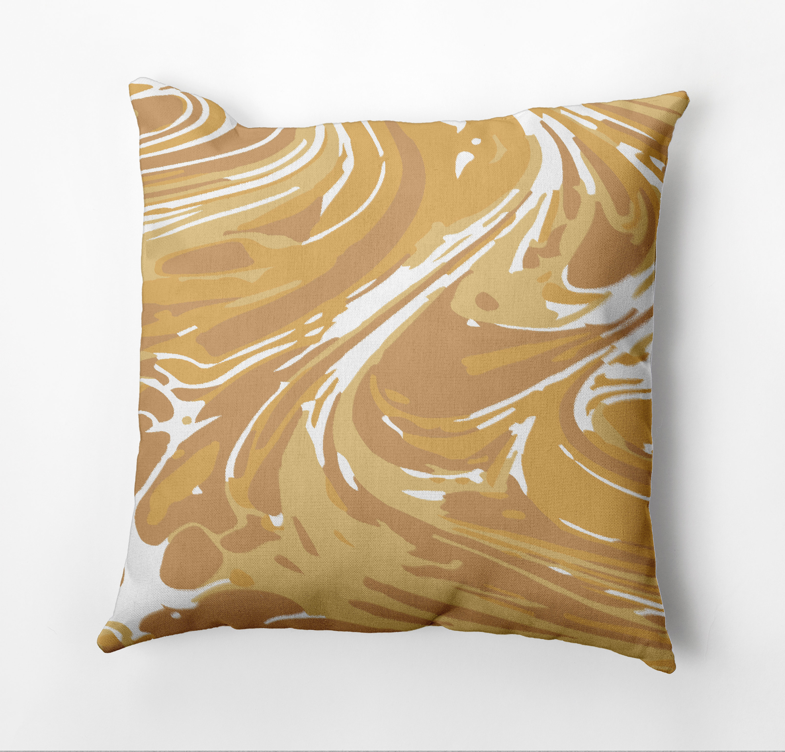 e by design Mélange Geometric Outdoor Square Pillow Cover & Insert ...