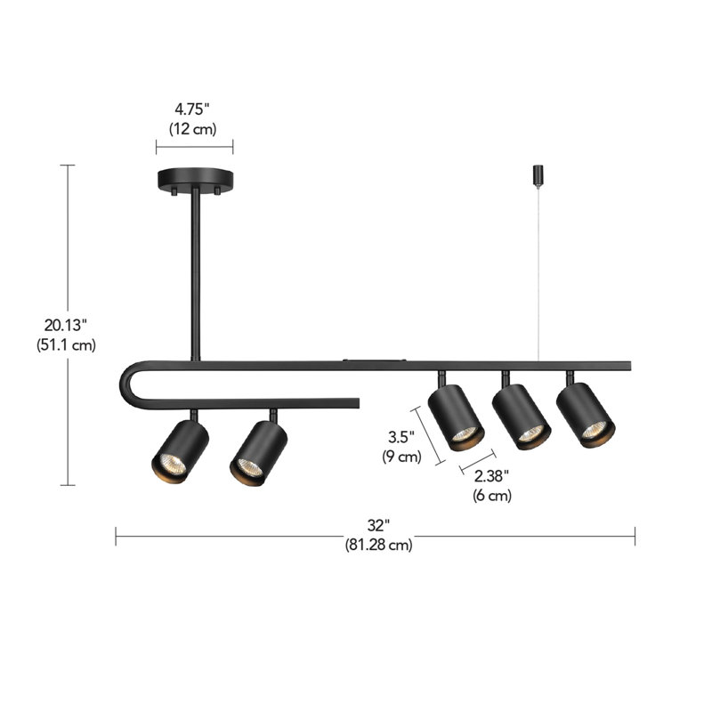 MIBOPA 5-Light Track Lighting | Wayfair