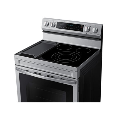 Samsung 6.3 cu. ft. Smart Freestanding Electric Range with No-Preheat ...