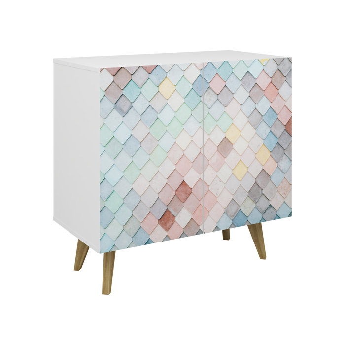 Wade Logan® Bostyn Art 2 Door Accent Cabinet & Reviews | Wayfair
