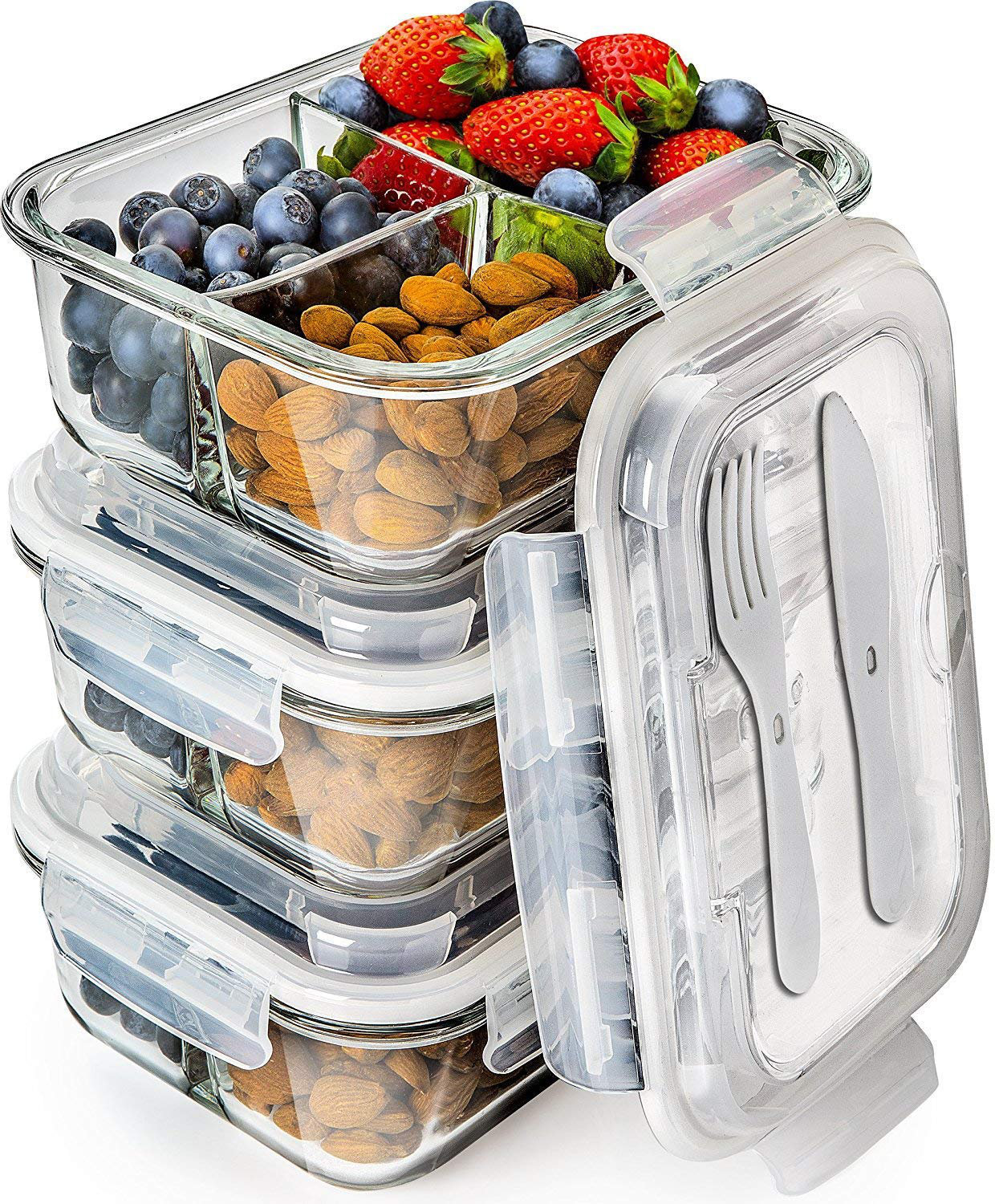Prep & Savour Dreshun Glass Food Storage Container | Wayfair