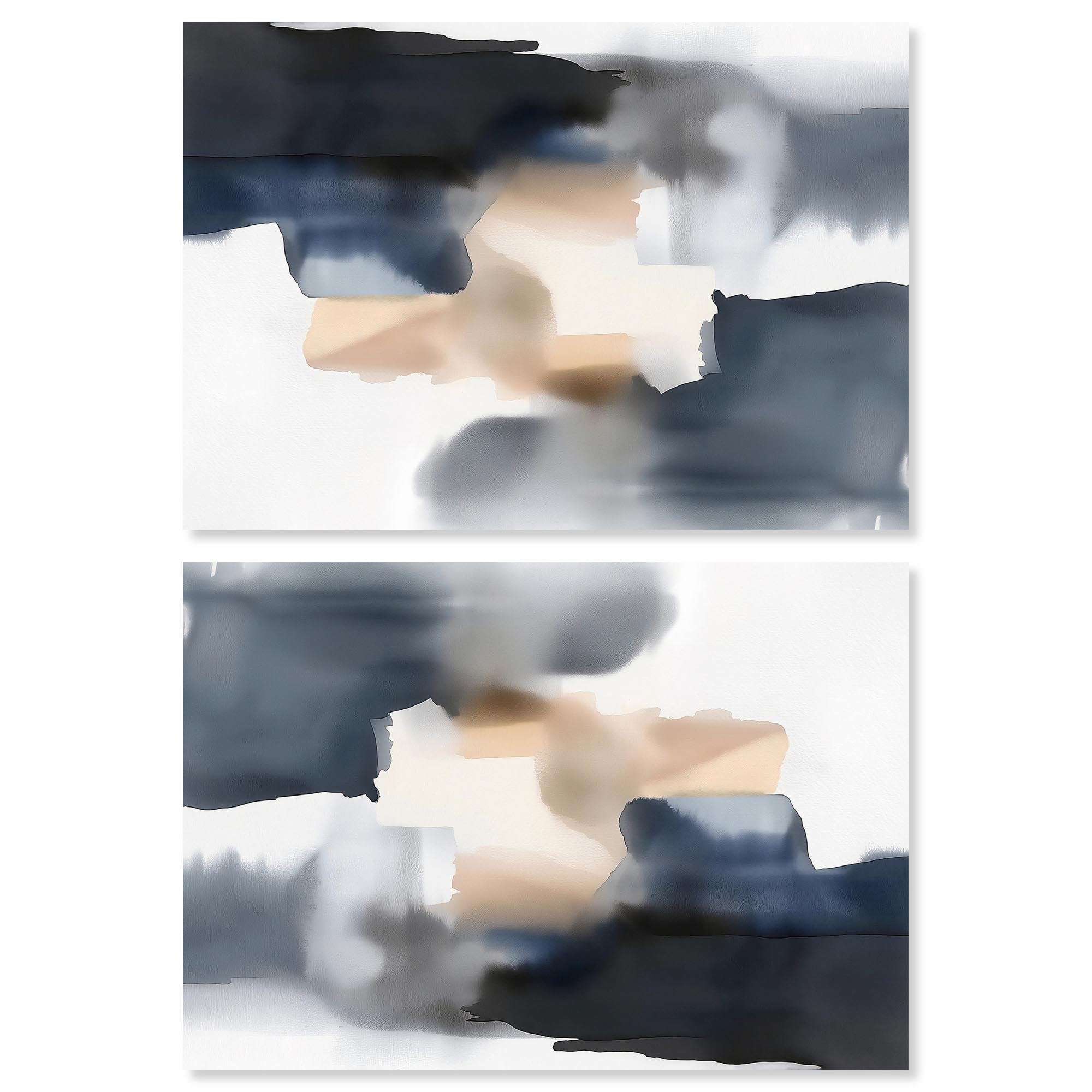 Art Remedy Twilight Layers Set Canvas Elegant Modern Art by Art Remedy ...