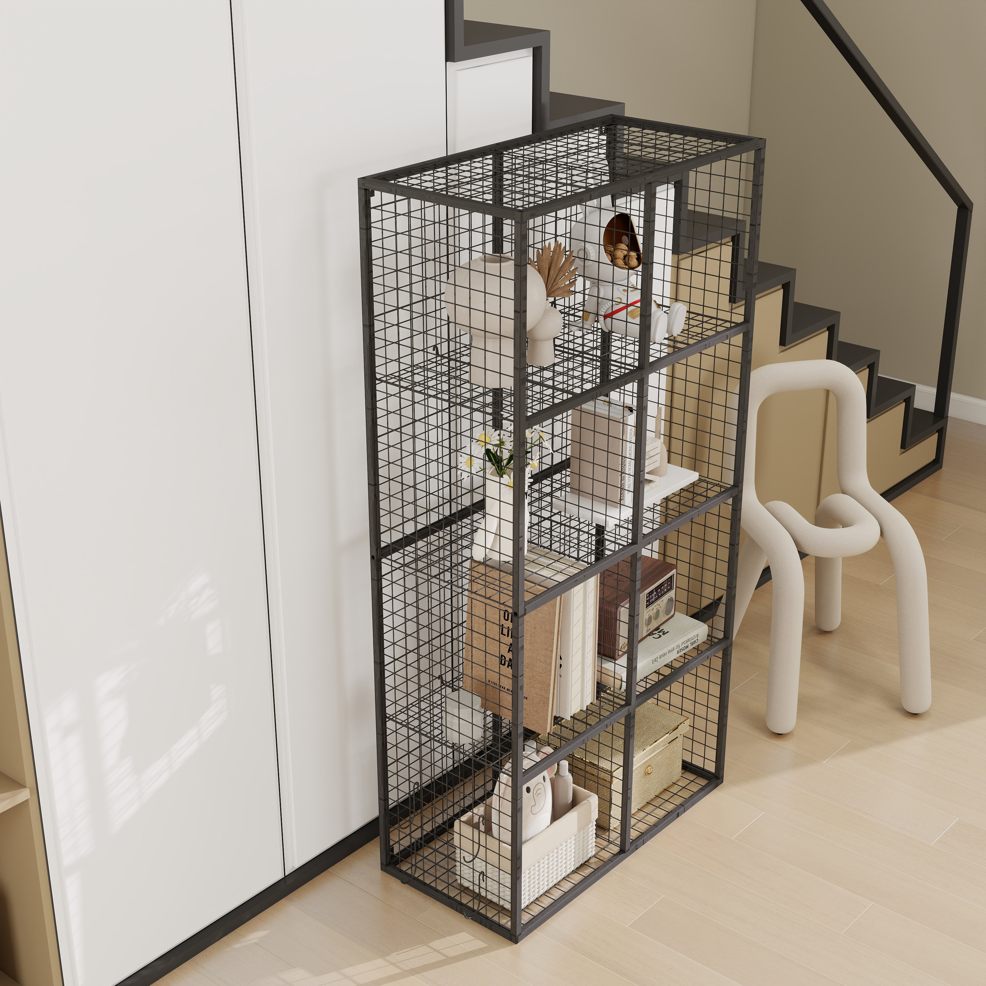 Ebern Designs Metal Cube Storage Organizer,Bookcase | Wayfair