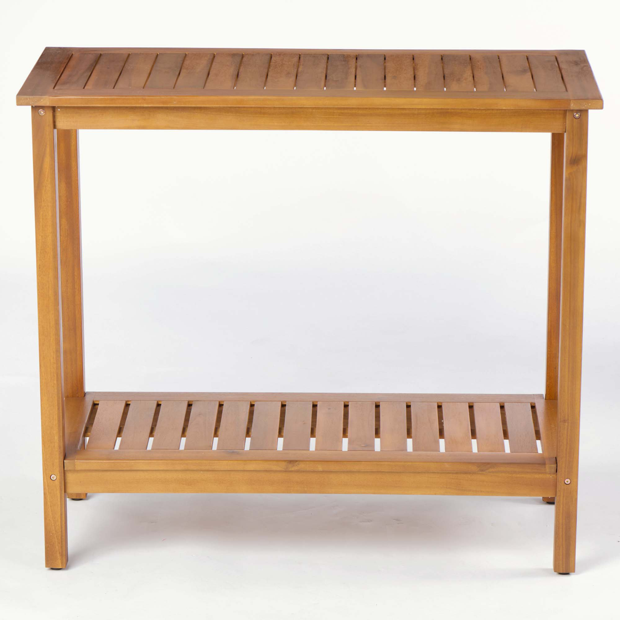Red Barrel Studio® Lyudmil Acacia Wood Patio Console Potting Table ...