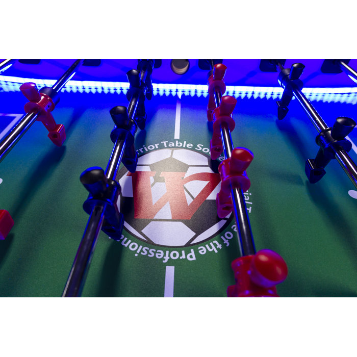 Warrior Table Soccer 56'' L Height Adjustable Foosball Table | Wayfair