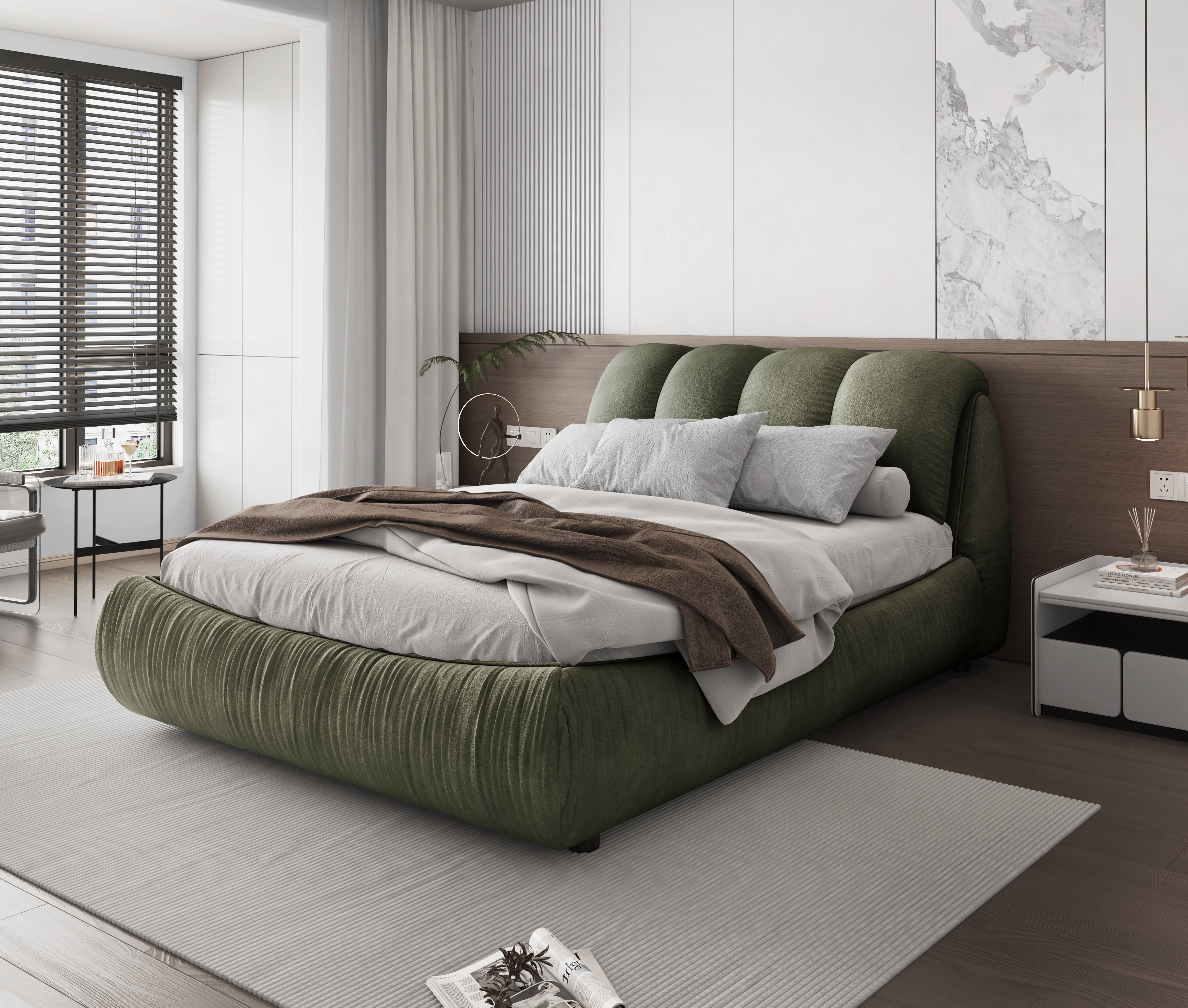 Orren Ellis Henness Upholstered Sleigh Bed | Wayfair