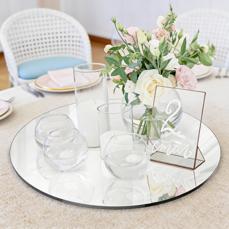 One Carter Corner Store 12" Round Mirrors For Centerpieces & Table ...
