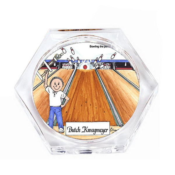Printed Perfection Personalized Bowling - Male Drink Coaster Gift Set ...