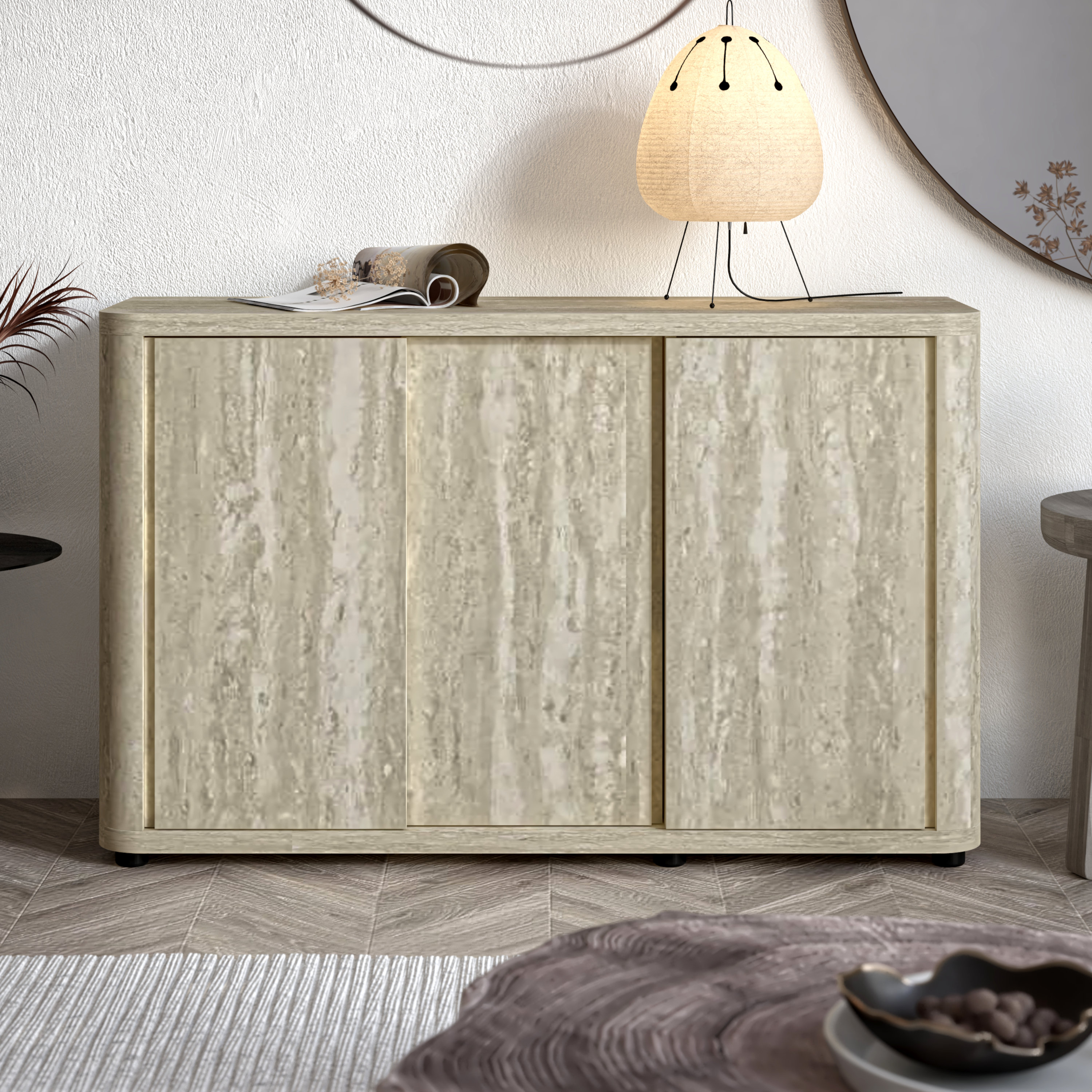 Ebern Designs Caomhan 47" 3 Door Sideboard & Reviews - Wayfair Canada