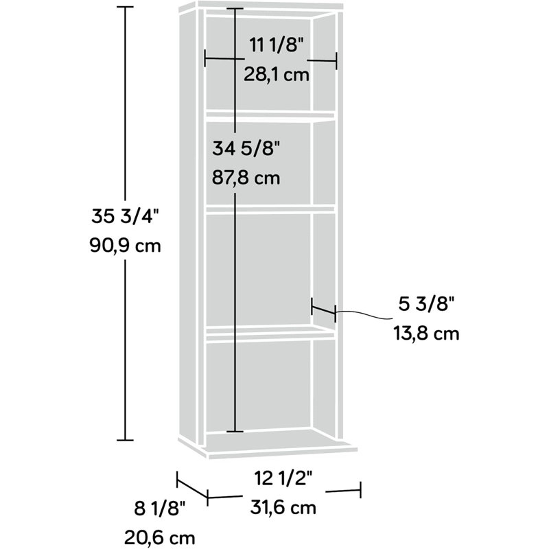 Ebern Designs 4-tier 36IN Tall Multimedia Storage Tower Holds 80 DVDs ...