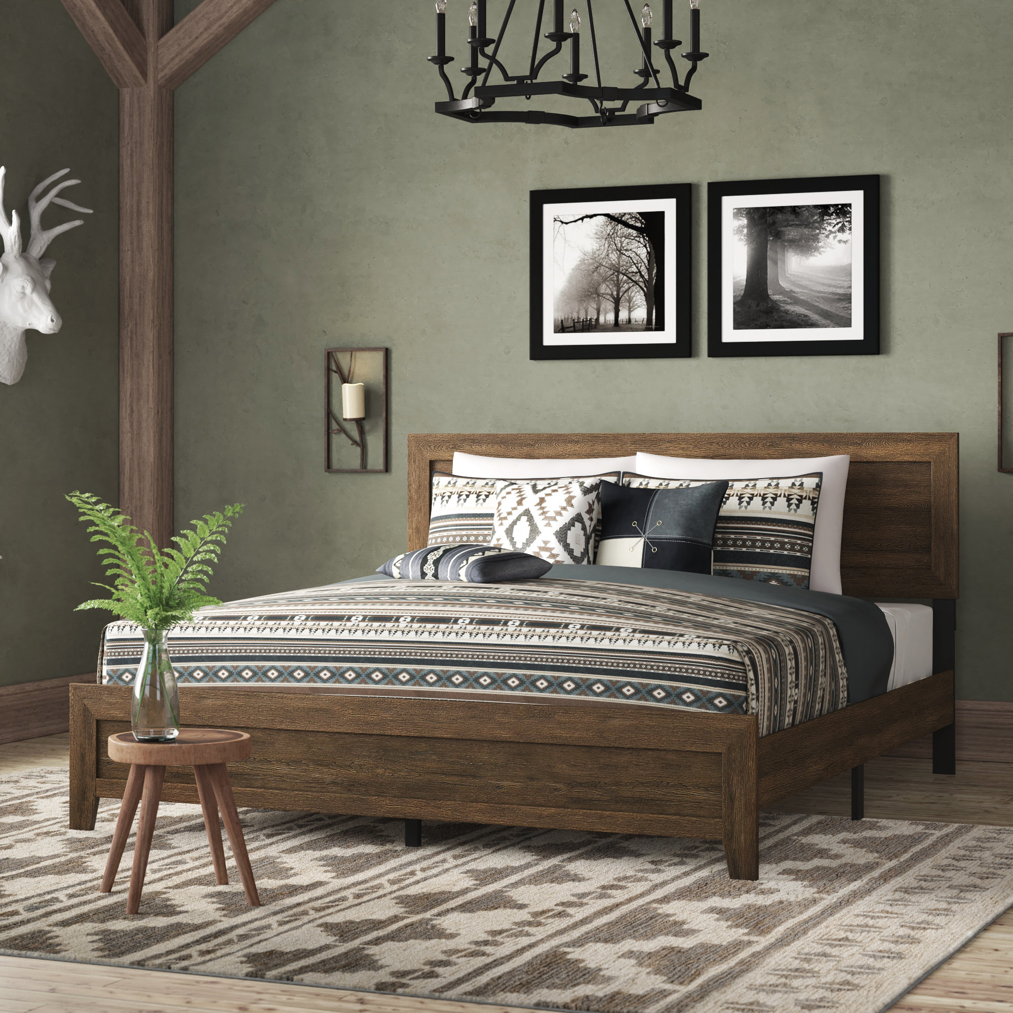 Union Rustic Ilmie Wooden Standard Bed in Natural & Reviews - Wayfair ...
