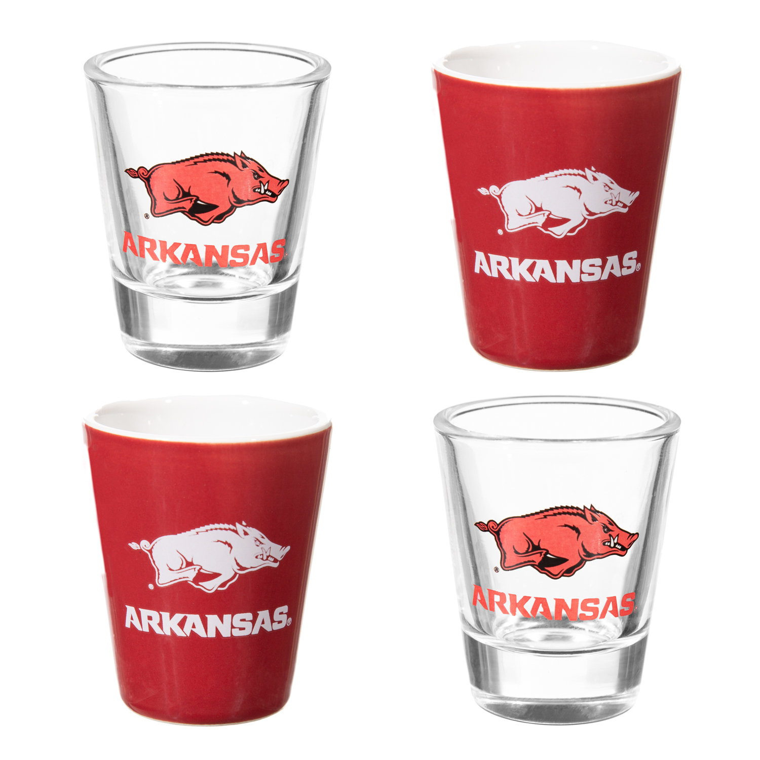 Evergreen Enterprises, Inc 4 - Piece 2oz. Glass Shot Glass/Shooter ...