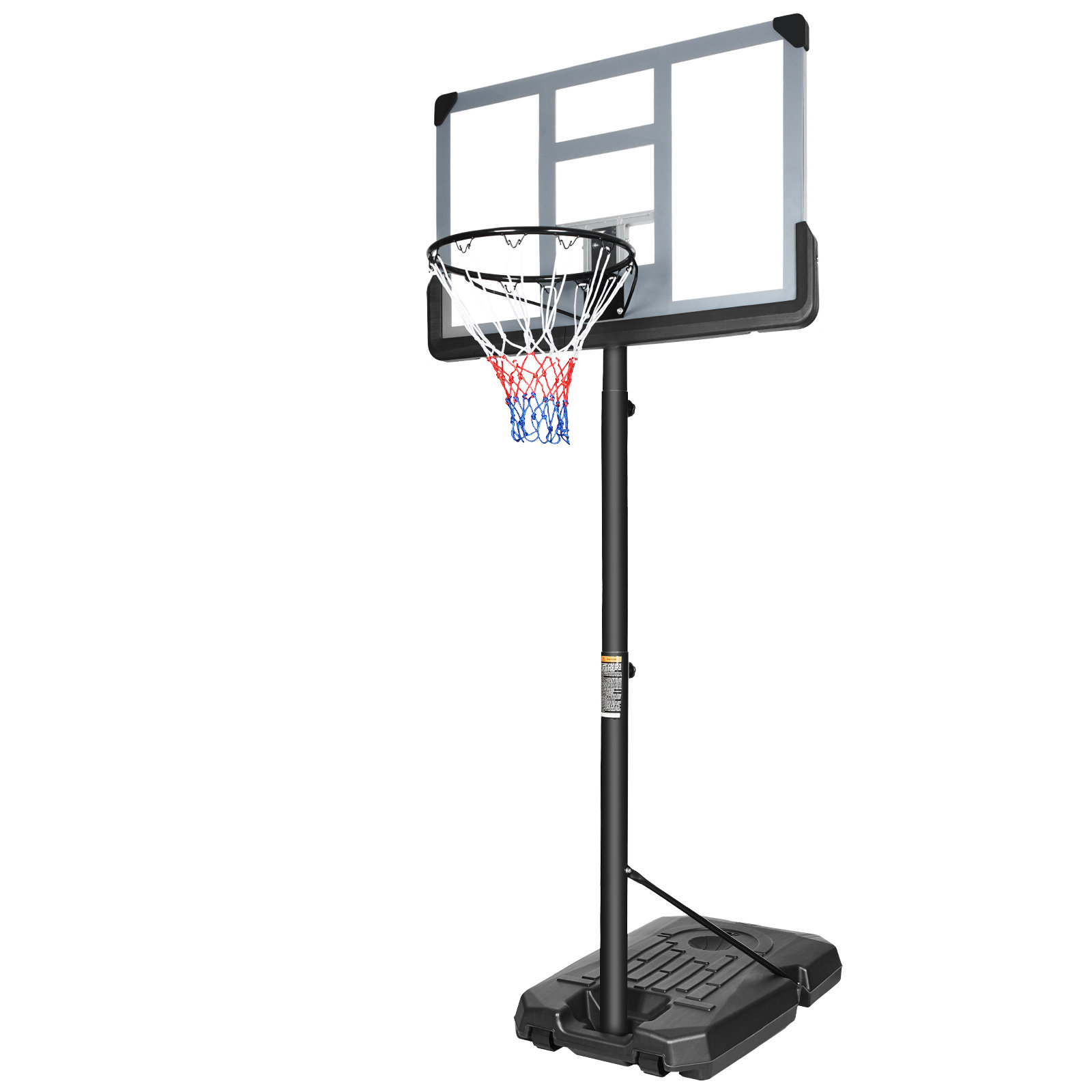 ELEOPTION Height Adjustable Portable Foldable 41.7" Steel Basketball ...