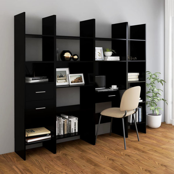 Latitude Run® Bookshelf Wall Book Rack Book Cabinet Standing Shelves ...