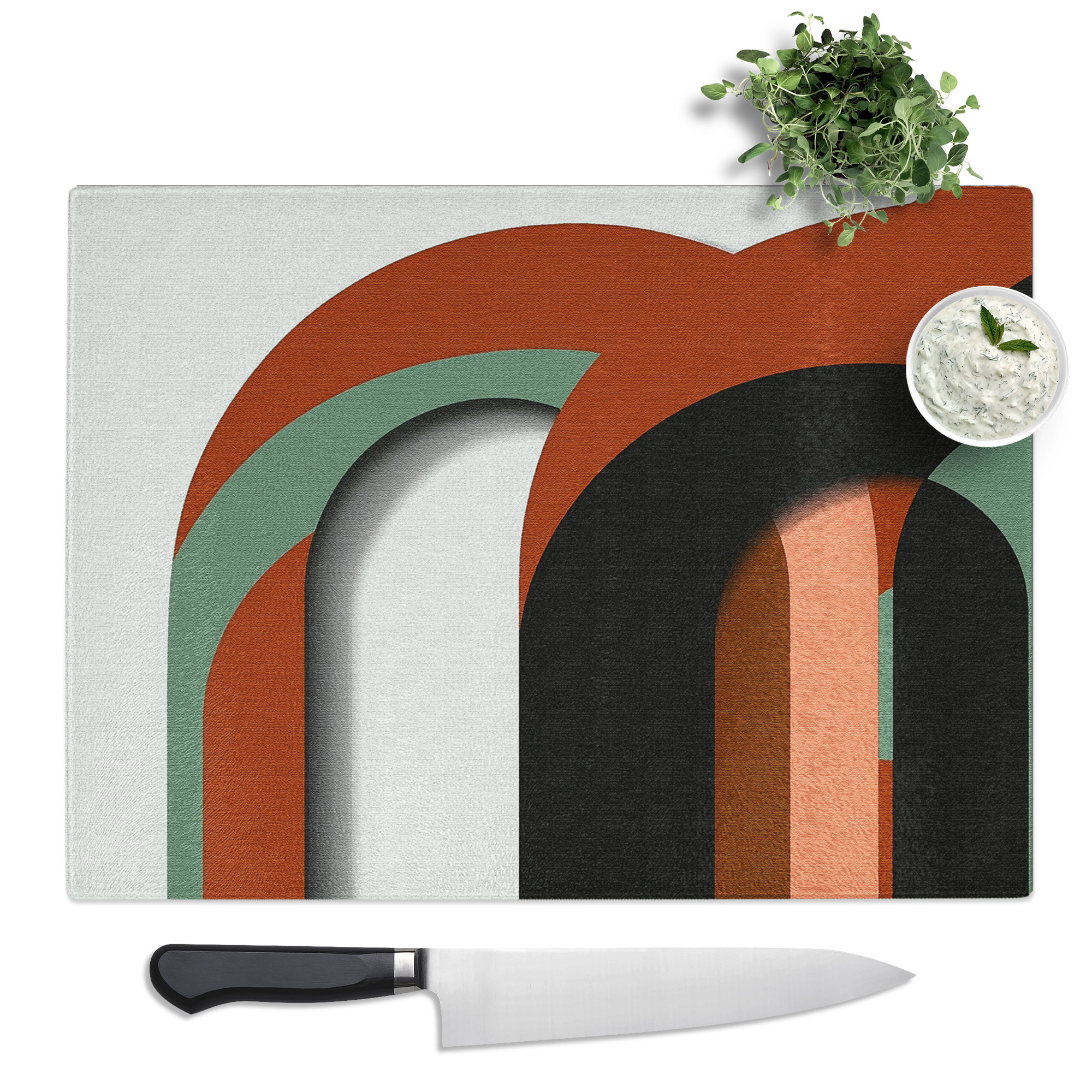 George Oliver Funky Retro Pattern Vol.2 Glass Chopping Board | Wayfair ...