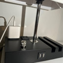 Ebern Designs Marshawn Table Lamp with 2 USB Ports, 2 Power Outlets and ...