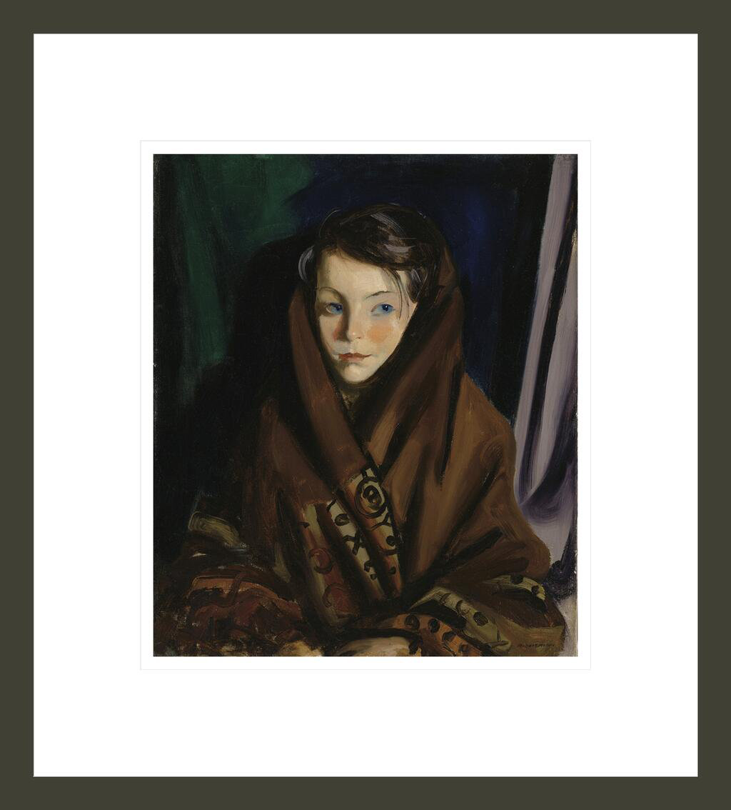 1000Museums Her Sunday Shawl by Robert Henri -Framed Giclee Print | Wayfair