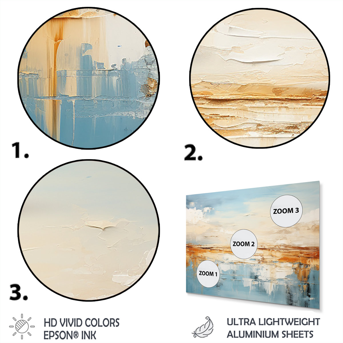 Dovecove Coastal Beach Sand Whispers II - Modern Metal Wall Decor Set ...