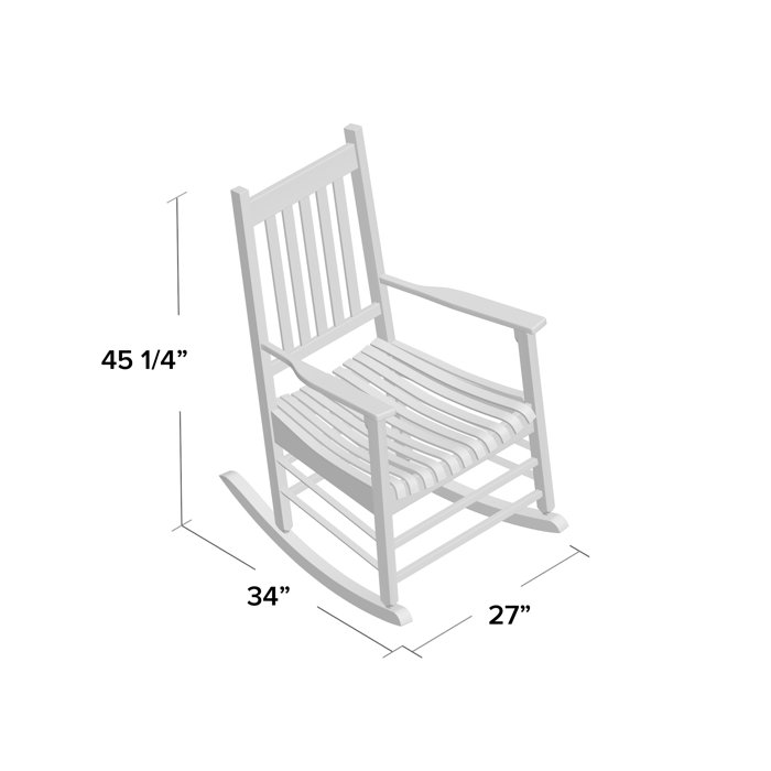 Red Barrel Studio® Emjay Outdoor Rocking Chair & Reviews | Wayfair
