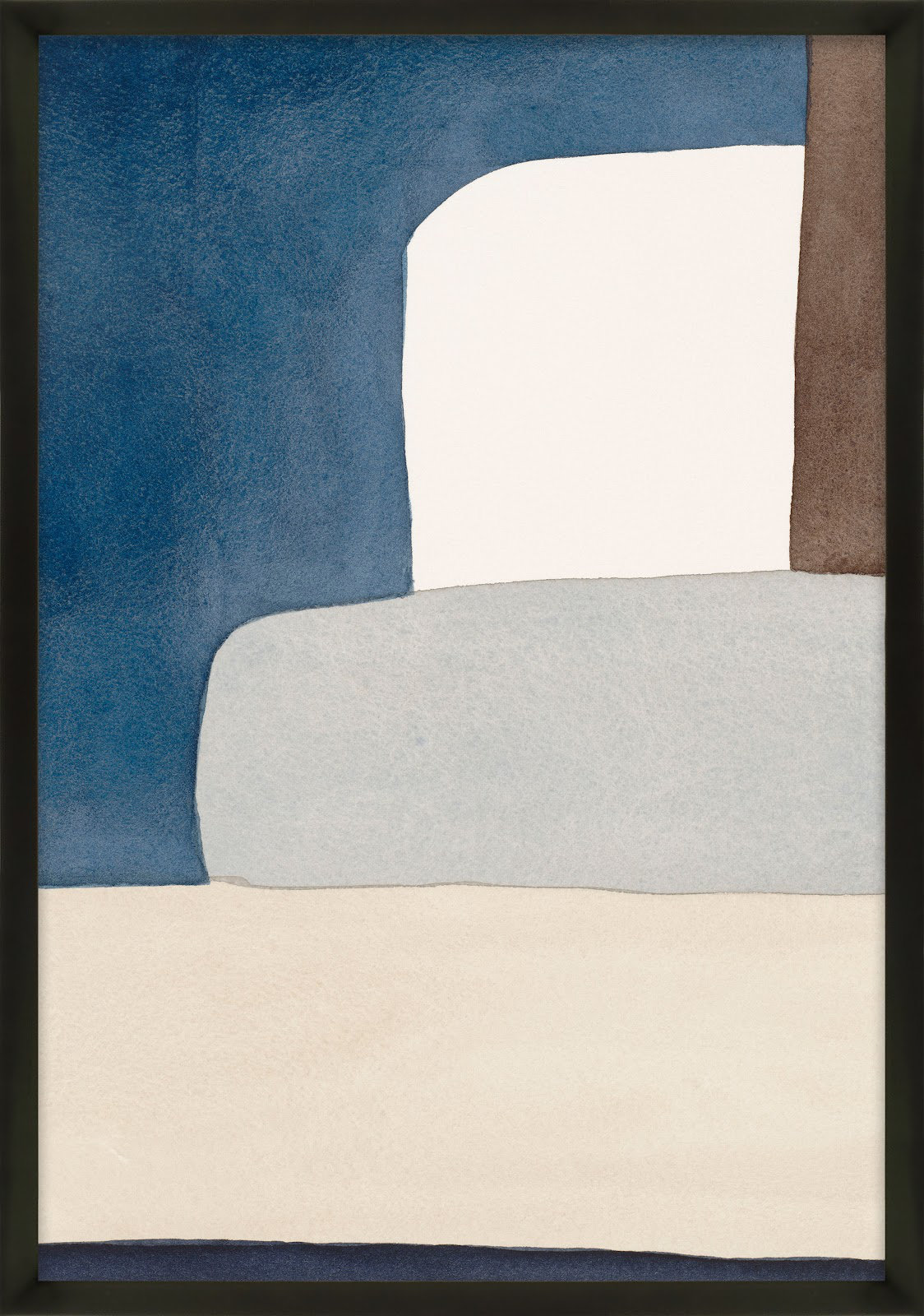 Lipman Art Distant Blue By Julia Balfour - Framed Wall Art | Perigold