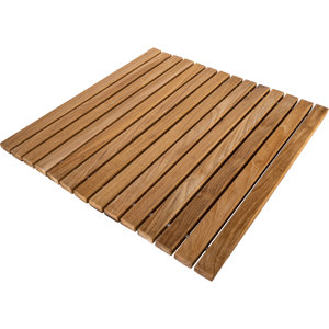 Loon Peak® Cirota Teak Shower Mat | Wayfair