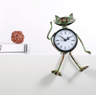 Trinx Small Cat Desk Clock Handmade Vintage Metal Cat Figurine ...