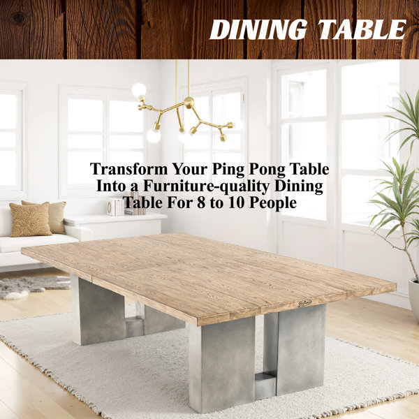 Barrington 9 ft Aurora Outdoor Ping Pong Table Easy Assembly Official ...