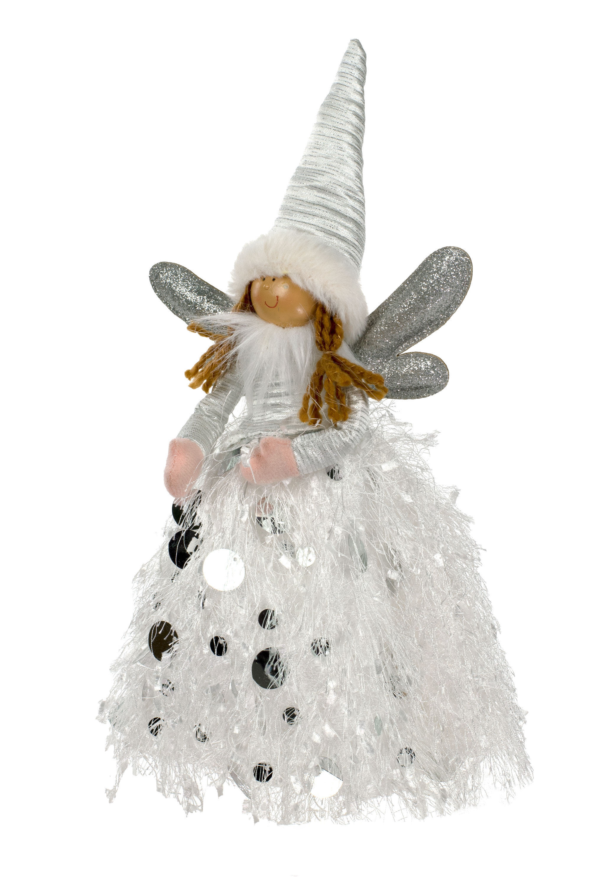 The Holiday Aisle® White Angel Doll LED Figurine | Wayfair