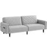 Yaheetech Fabric Click-clack 3-Seater Sofa & Reviews | Wayfair.co.uk