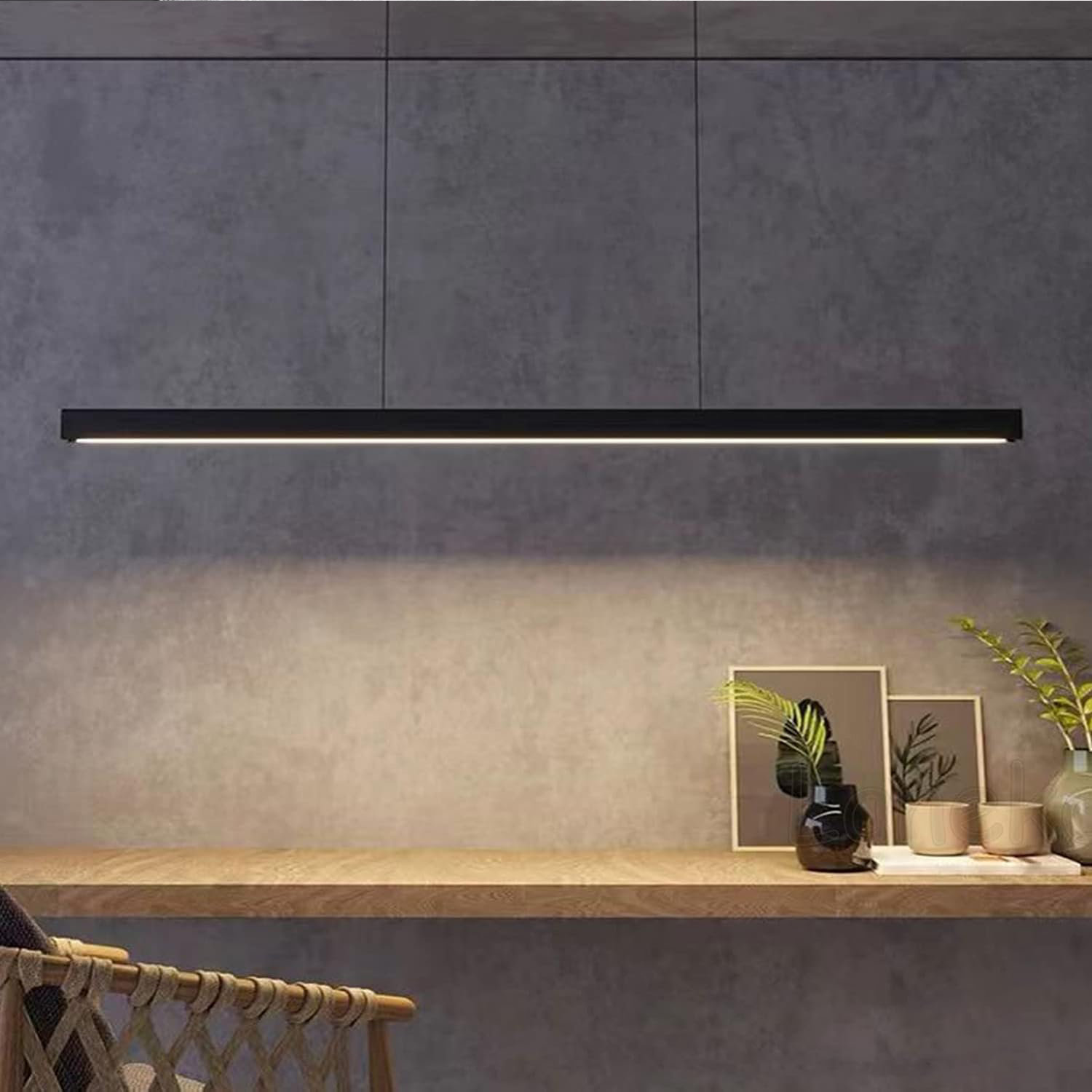 Wrought Studio™ Led Linear Pendant Light Fixtures, Dimmable Pool Table ...