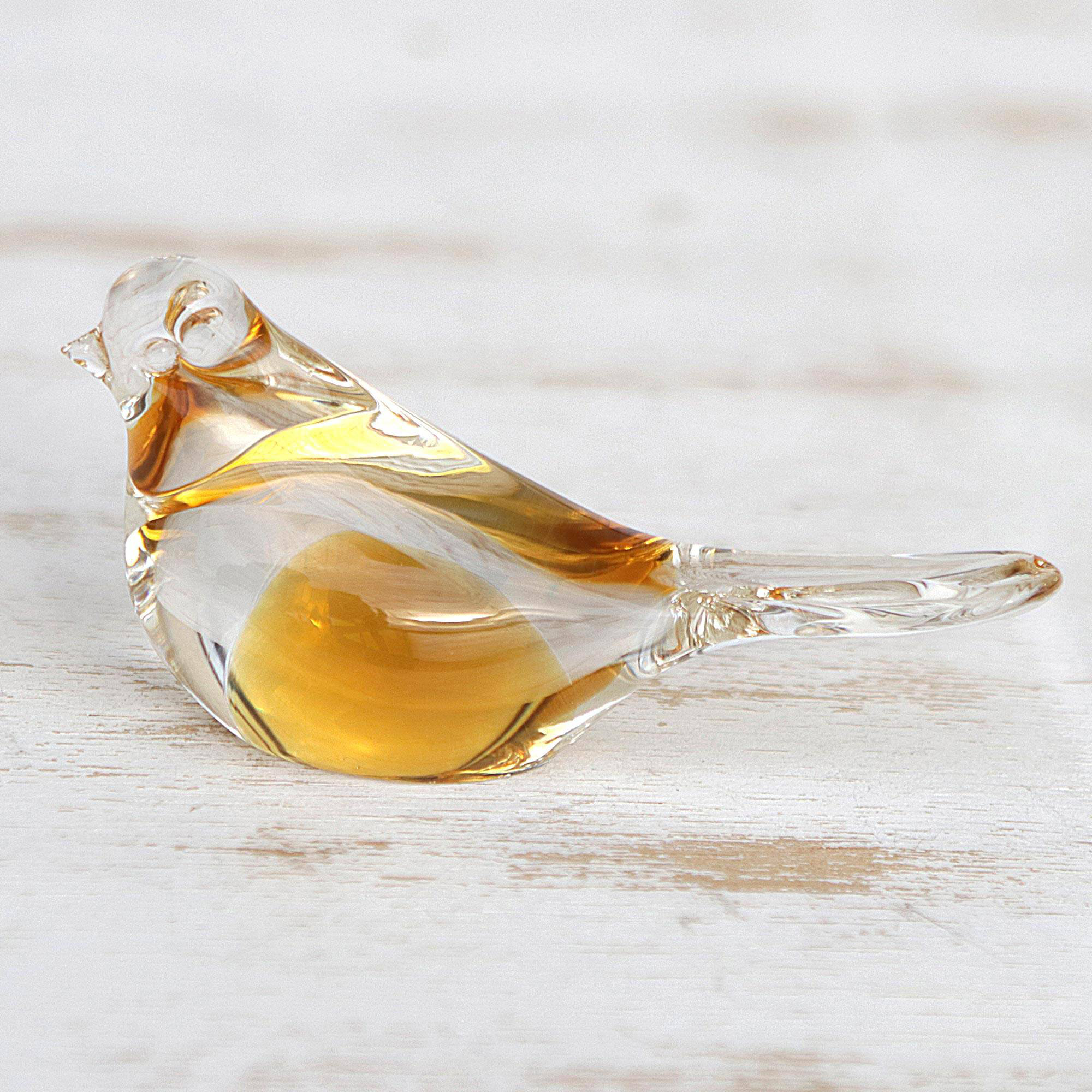 Red Barrel Studio® Canary , Handblown Art Glass Paperweight | Wayfair