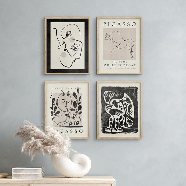 SIGNLEADER Pablo Picasso Portrait And Plant Duotone Variety Vintage ...