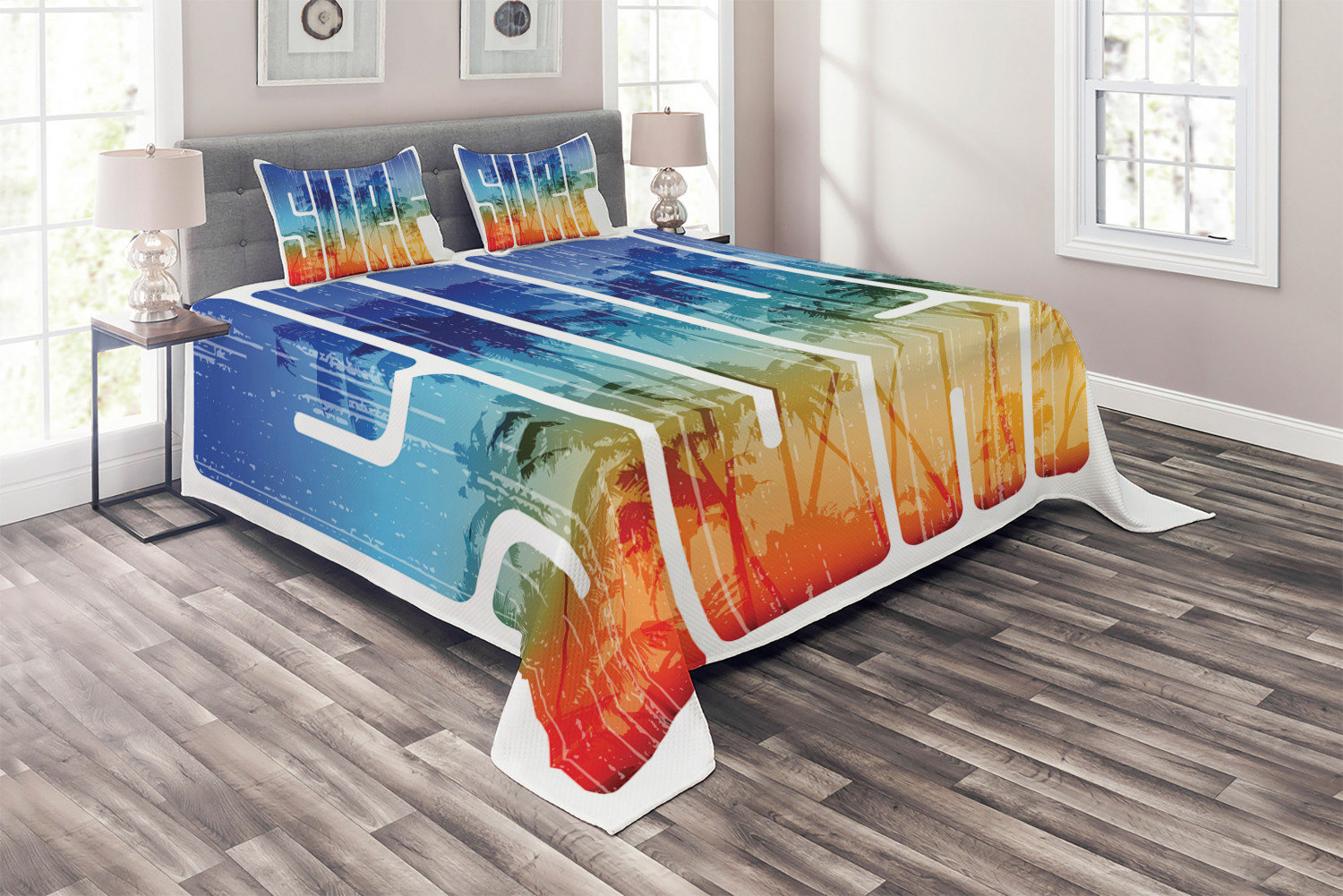 Ambesonne Surf Coverlet Set | Wayfair