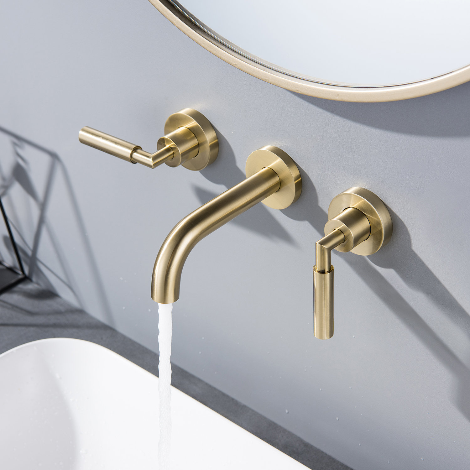Selected Wall Mounted Bathroom Faucet & Reviews | Wayfair