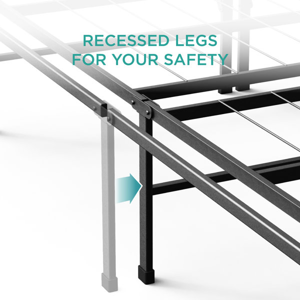 Alwyn Home 14" Wire-Grid Bed Frame & Reviews | Wayfair