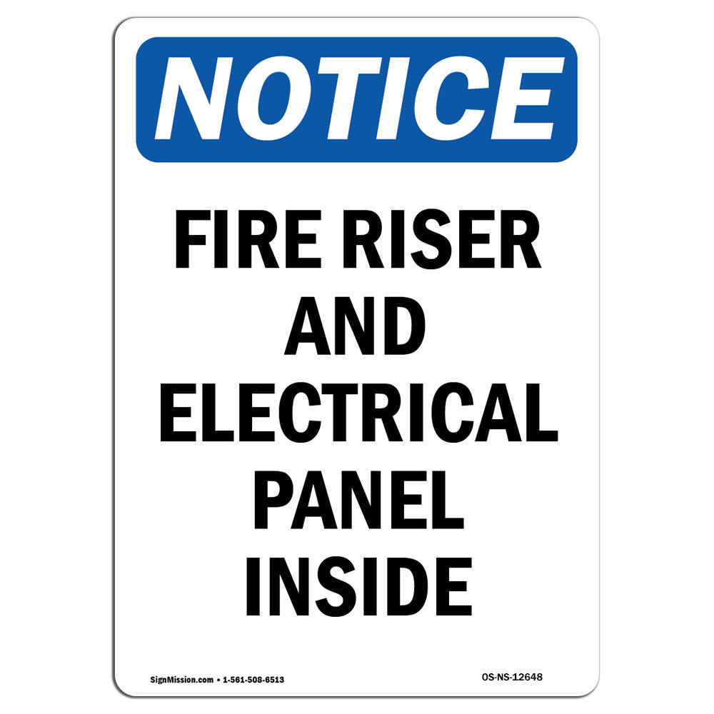 SignMission Fire Riser and Electrical Panel Inside Sign | Wayfair